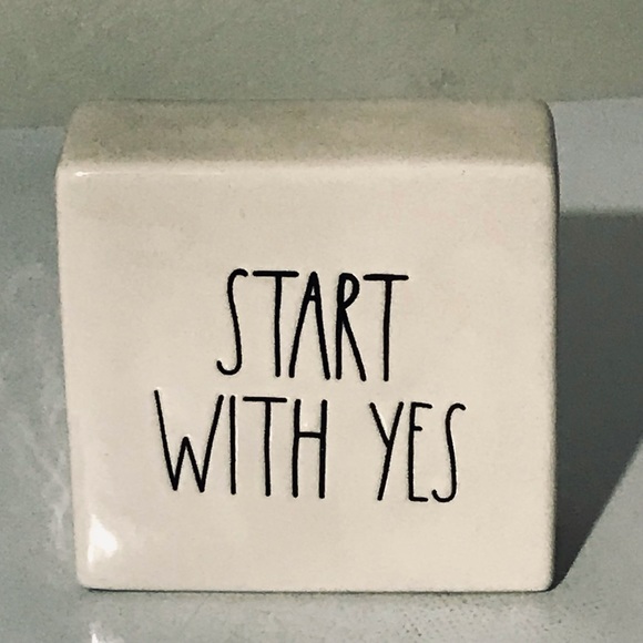 Rae Dunn | Other | Rae Dunn Start With Yes Sign | Poshmark